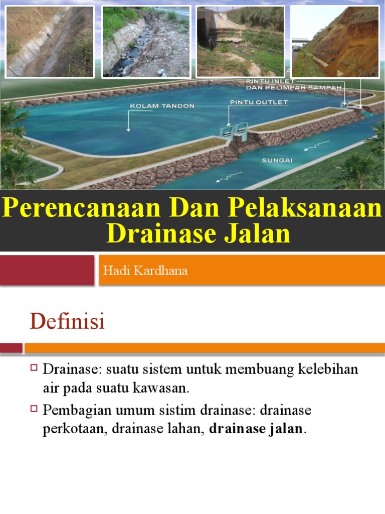 Perencanaan Sistem Drainase Jalan | PDF | Sains & Matematika