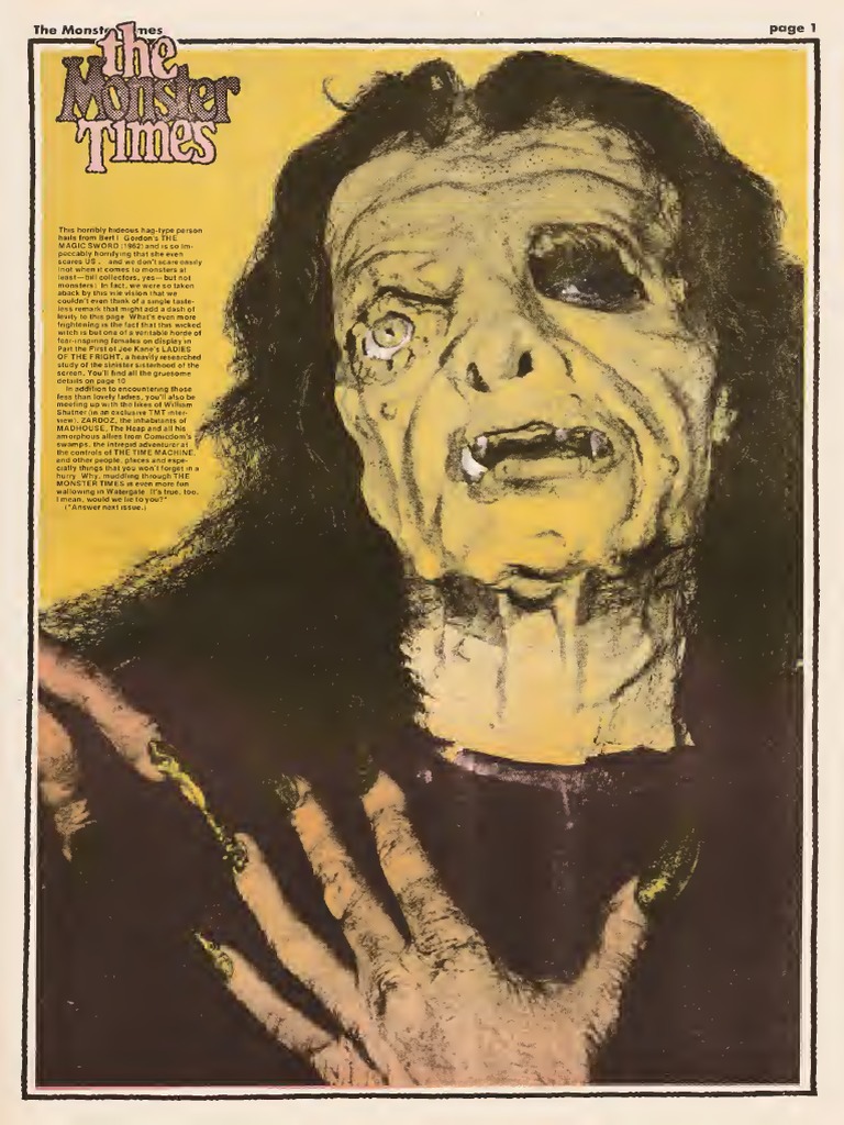 The Monster Times 34 | Download Free PDF | The Time Machine | Horror Films