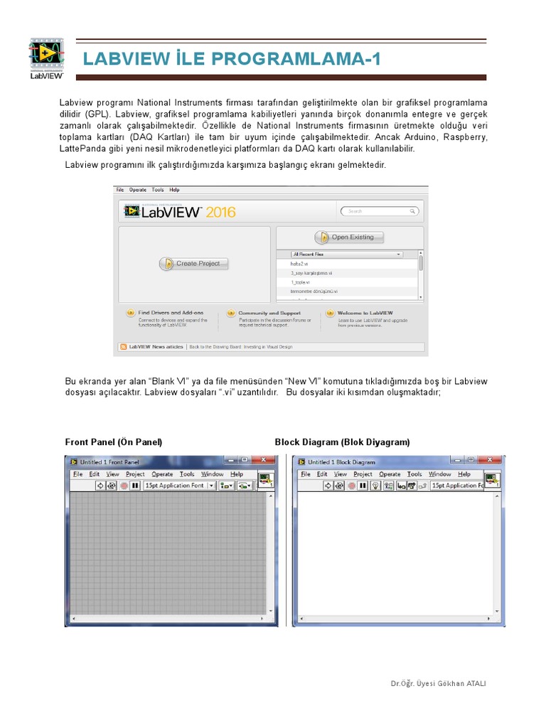LabVIEW Ile Programlama - Gökhan ATALI | PDF