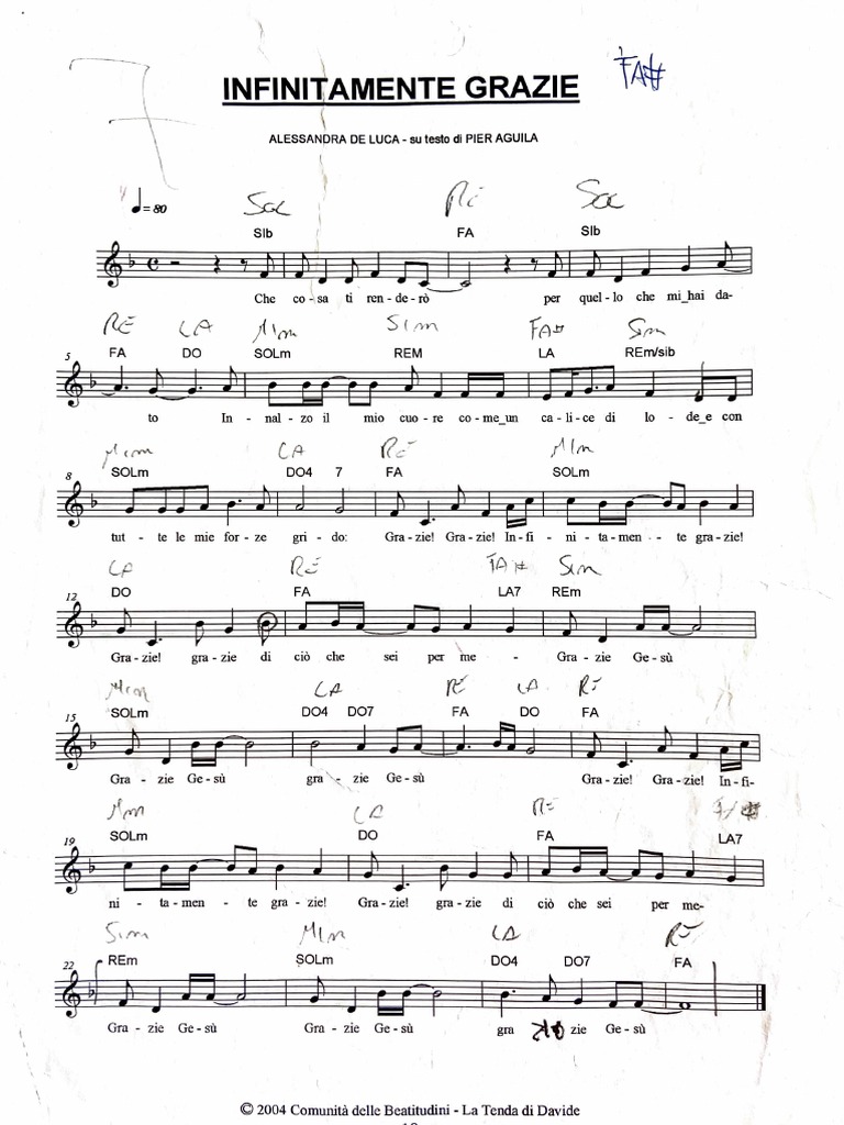 Infinitamente Grazie | PDF