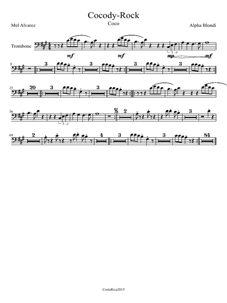 Cocody Rock Trombone | PDF