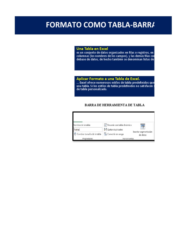Formato de Tabla | PDF