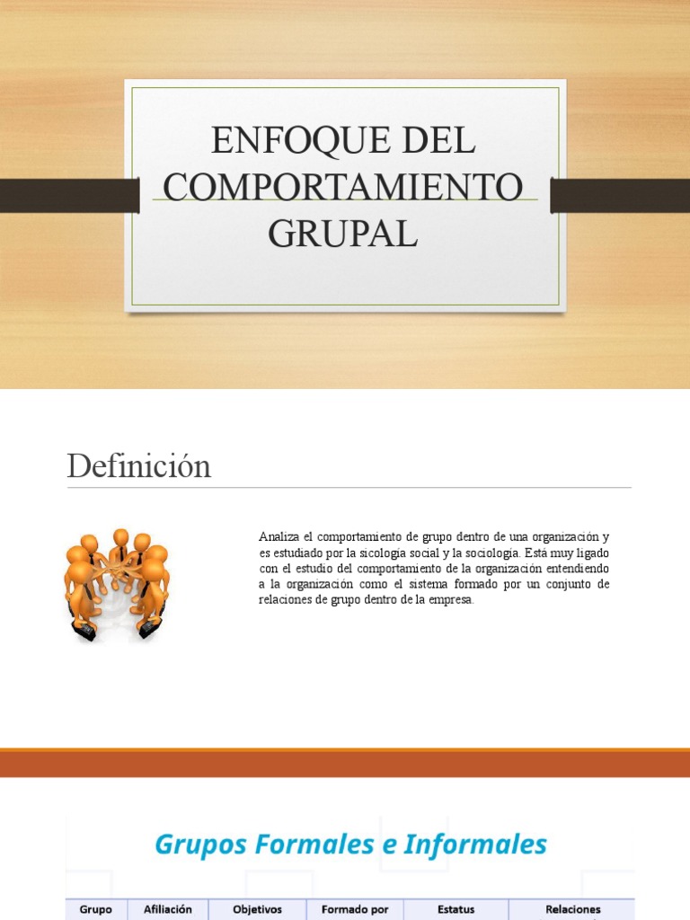 Enfoque Del Comportamiento Grupal | PDF