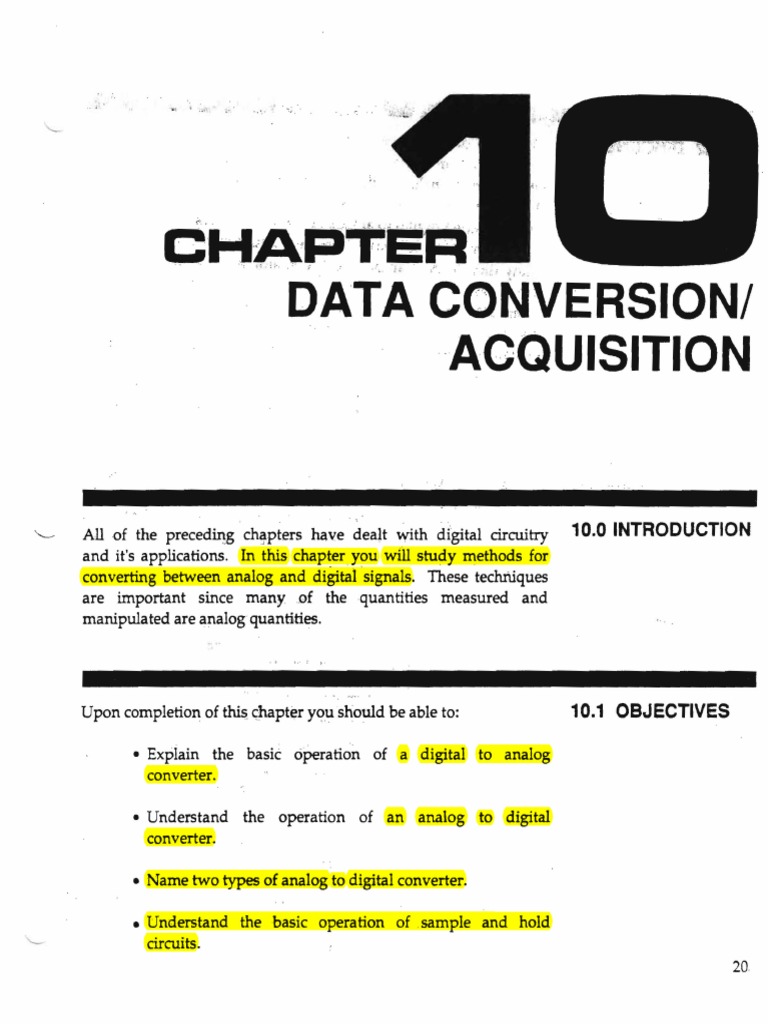 Data Conversion Techniques: An Overview of Analog to Digital and ...