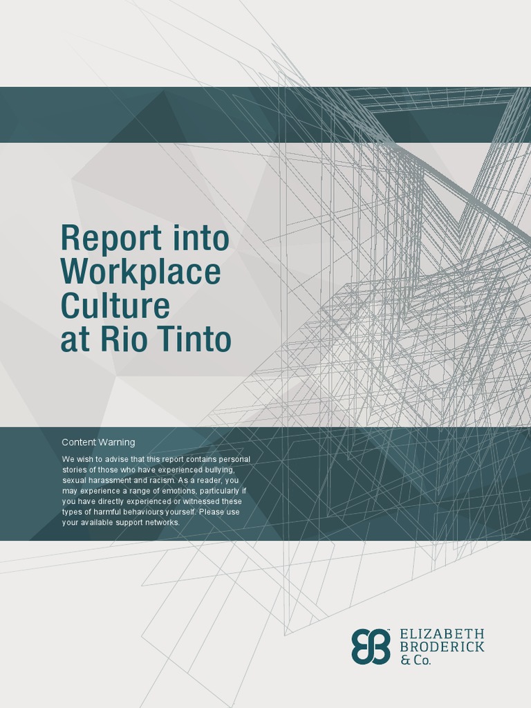 Rio Tinto Everyday Respect Report | PDF | Sexual Harassment | Organizational Culture