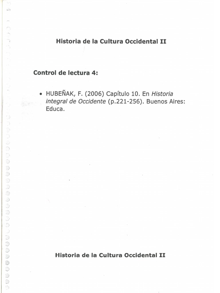 Cuarta Lectura HCOII | PDF