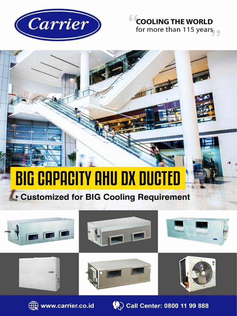Catalog Big Capacity AHU DX Ducted | PDF | Machines | Mechanical ...