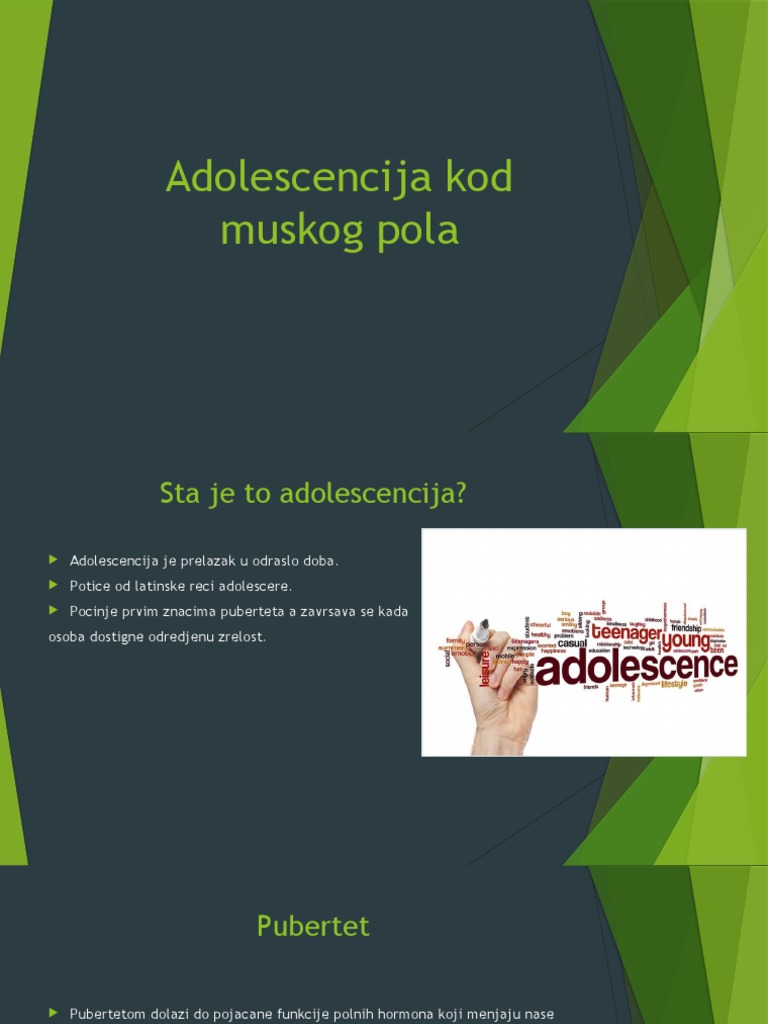 Adolescencija Kod Muskog Pola | PDF