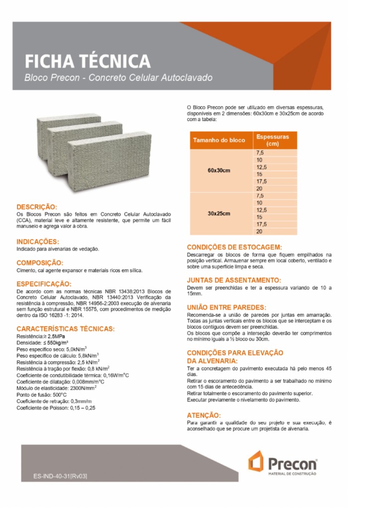 Bloco-Cca Precon | PDF
