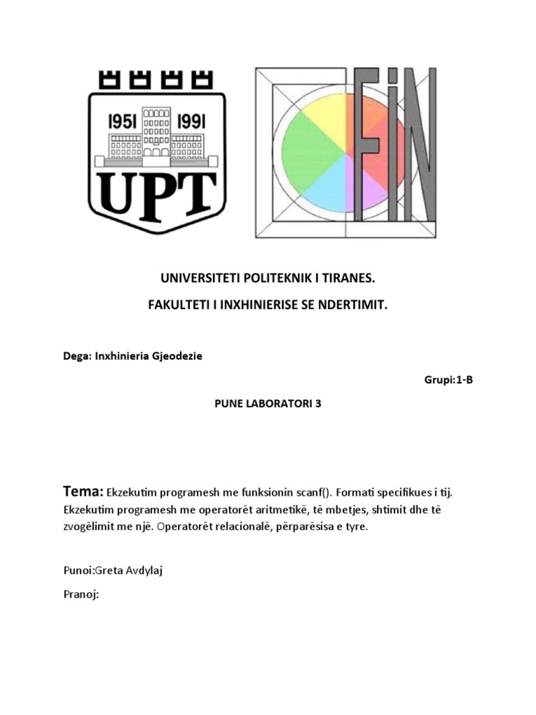 Universiteti Politeknik I Tirane1 | PDF