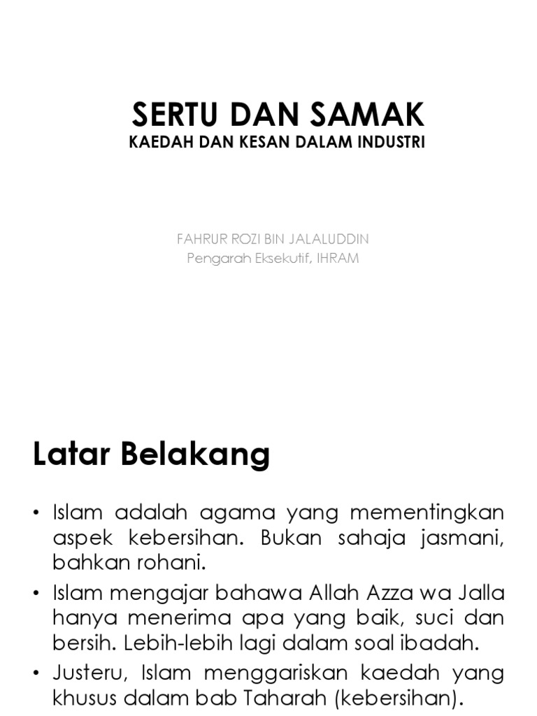 Ump Sertu Dan Samak PDF | PDF