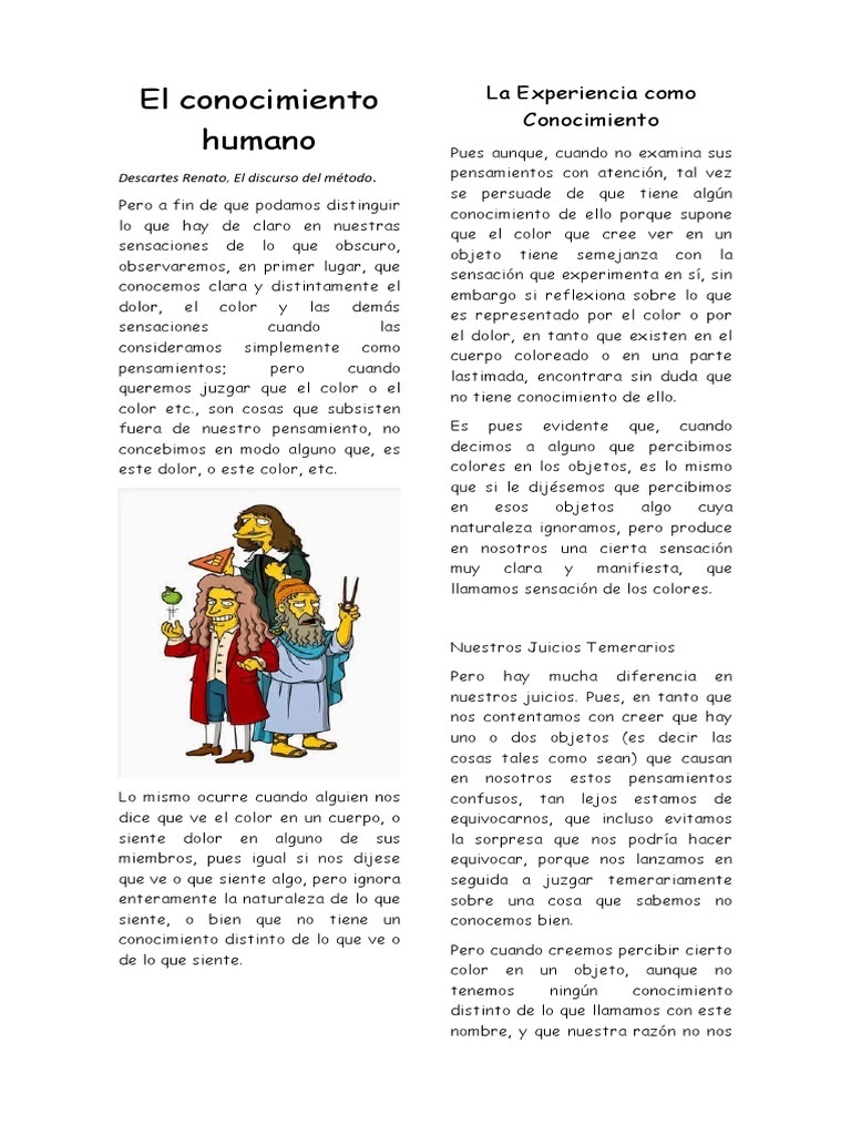 El Conocimiento Humano según Russell | PDF | Conocimiento | Color