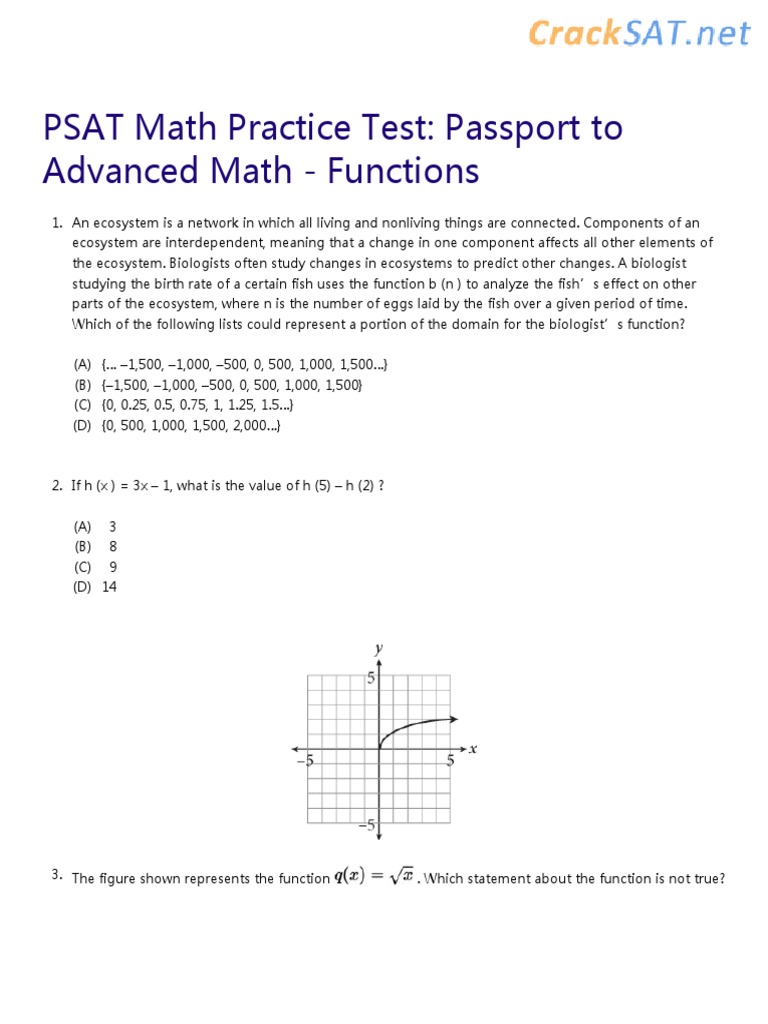 SAT Functions | PDF | Function (Mathematics) | Sat