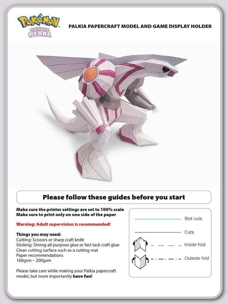 Palkia Papercraft Instructions | PDF | Chess | Chess Theory
