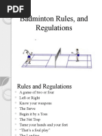 Badminton Faults and Fouls Explained | PDF | Ball Games | Athletic Sports