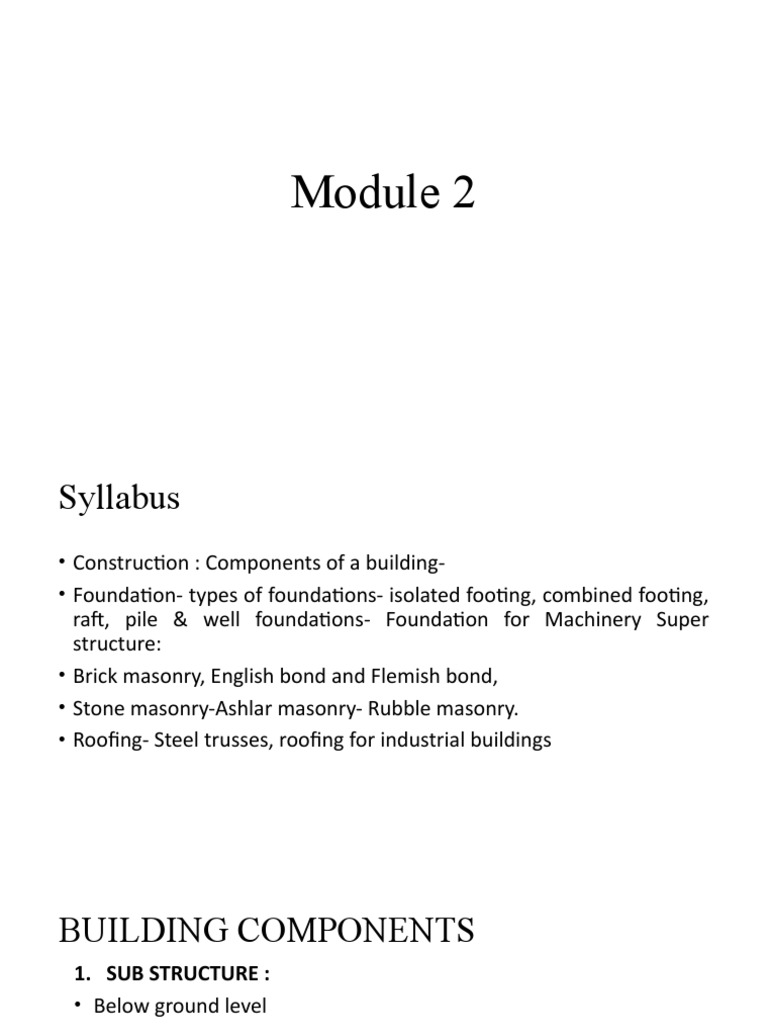 Module 2 | Download Free PDF | Deep Foundation | Masonry