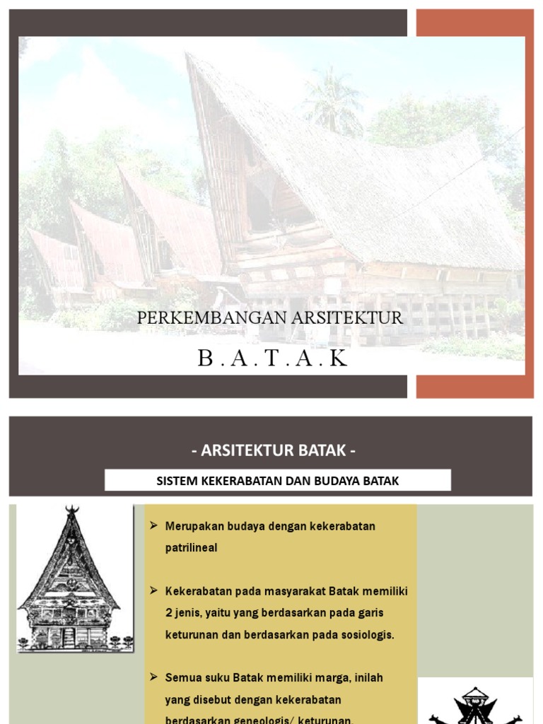 7 - Arsitektur Batak & Toraja | PDF