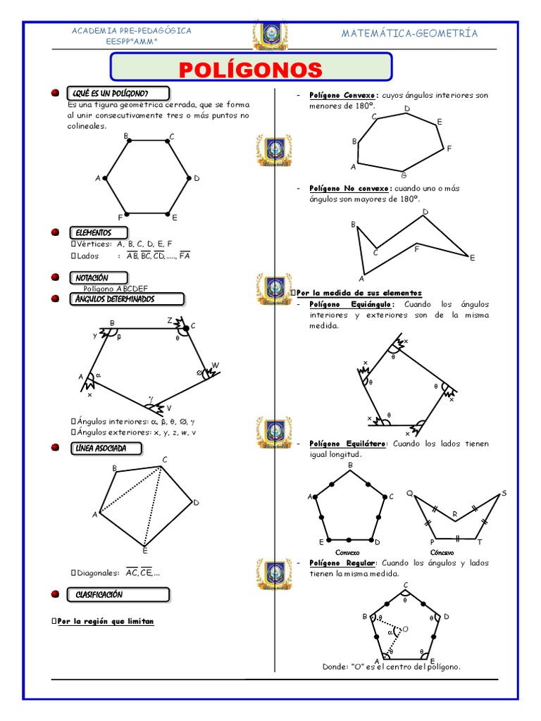 05 Polígonos | PDF | Ángulo | Geometría del plano euclidiano