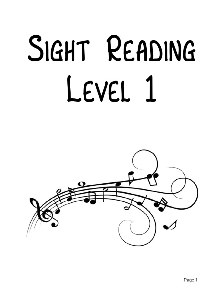 Sight Reading Book Level 1 | PDF | Music Theory | Elements Of Music
