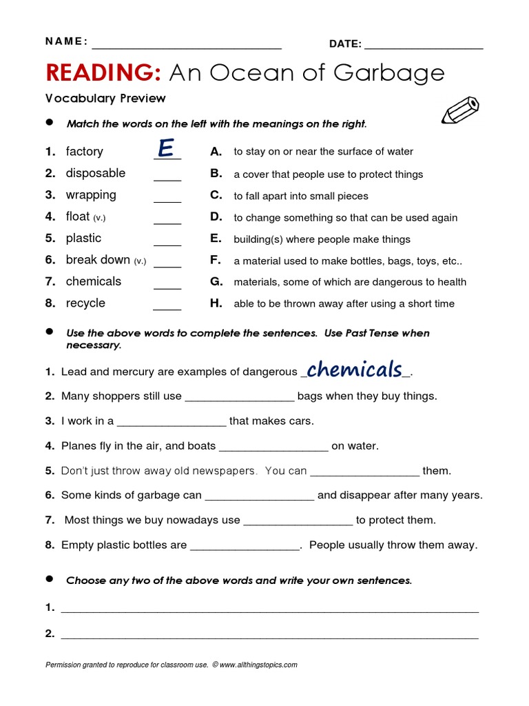 Reading Ocean of Garbage | PDF | Plastic