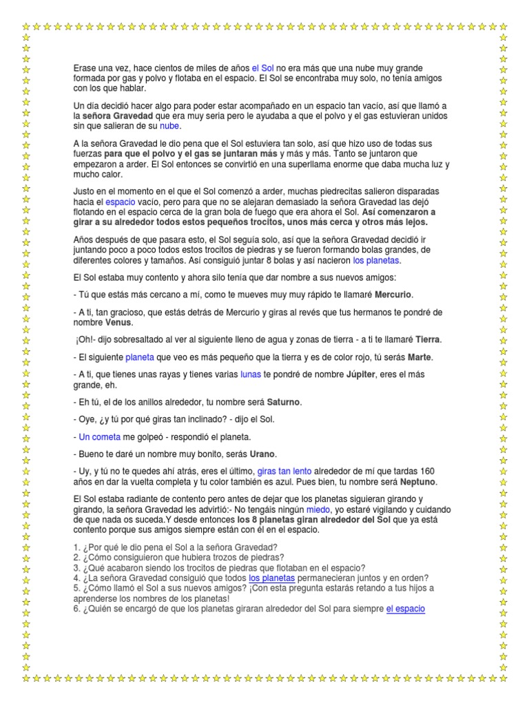 CUENTO - BiTACORA | PDF | Dom | Planetas