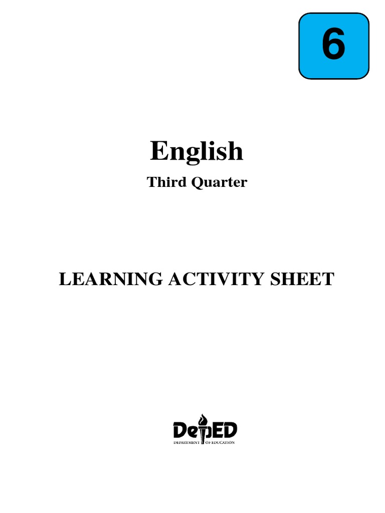 English 6 LAS Quarter 3 | PDF | Narration | Plot (Narrative)