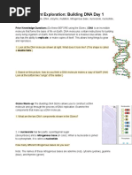 BuildingDNA Student Exploration Answersheet | PDF | Nucleotides | Dna