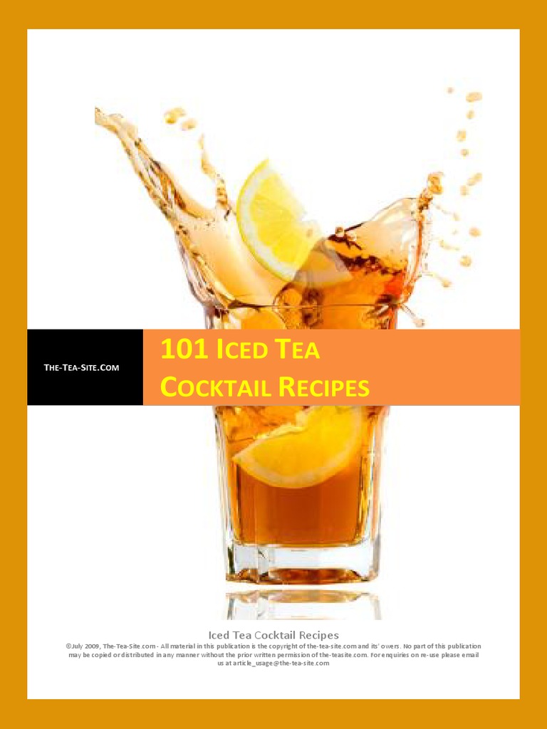101 Iced Tea Cocktail Recipes | PDF | Lime (Fruit) | Drink