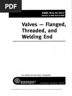 ASME B16.34 Valve Pressure Classes | PDF | Valve | Steel