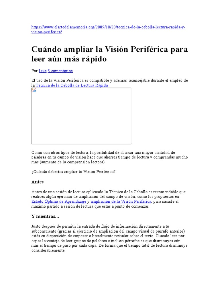 Cuando Ampliar La Visión Periférica | PDF