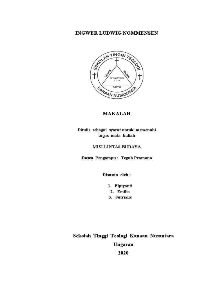 Sejarah Ingwer Nommensen di Tanah Batak | PDF
