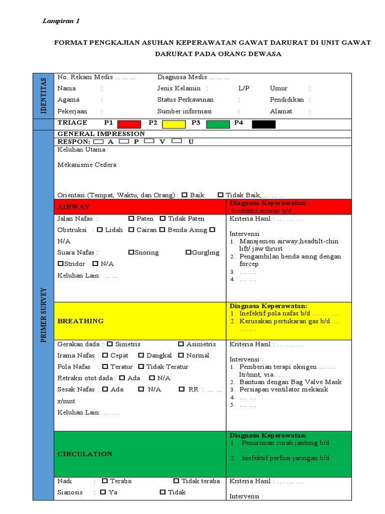 Format Gadar Kritis 22 | PDF