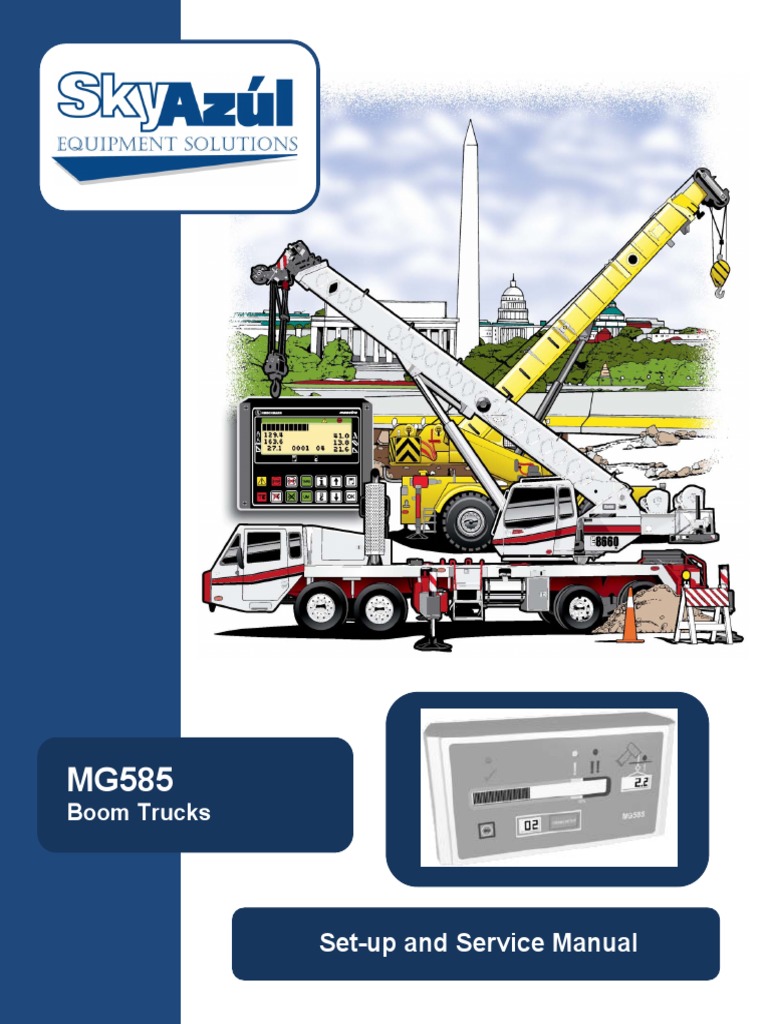 MG585 Set Up and Service Manual | PDF | Crane (Machine) | Power Supply