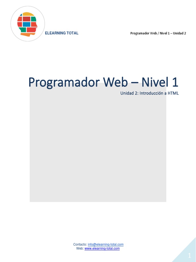 C - Unidad II - Principales Etiquetas HTML | PDF | HTML | Hipervínculo