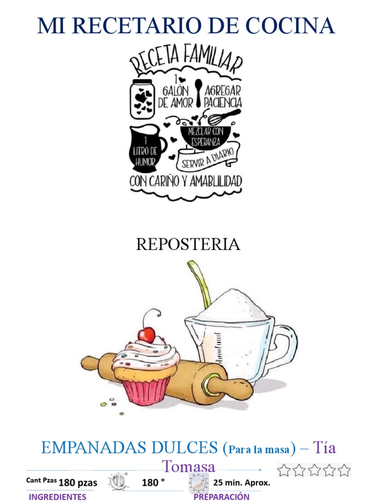 Mi Recetario de Cocina | PDF