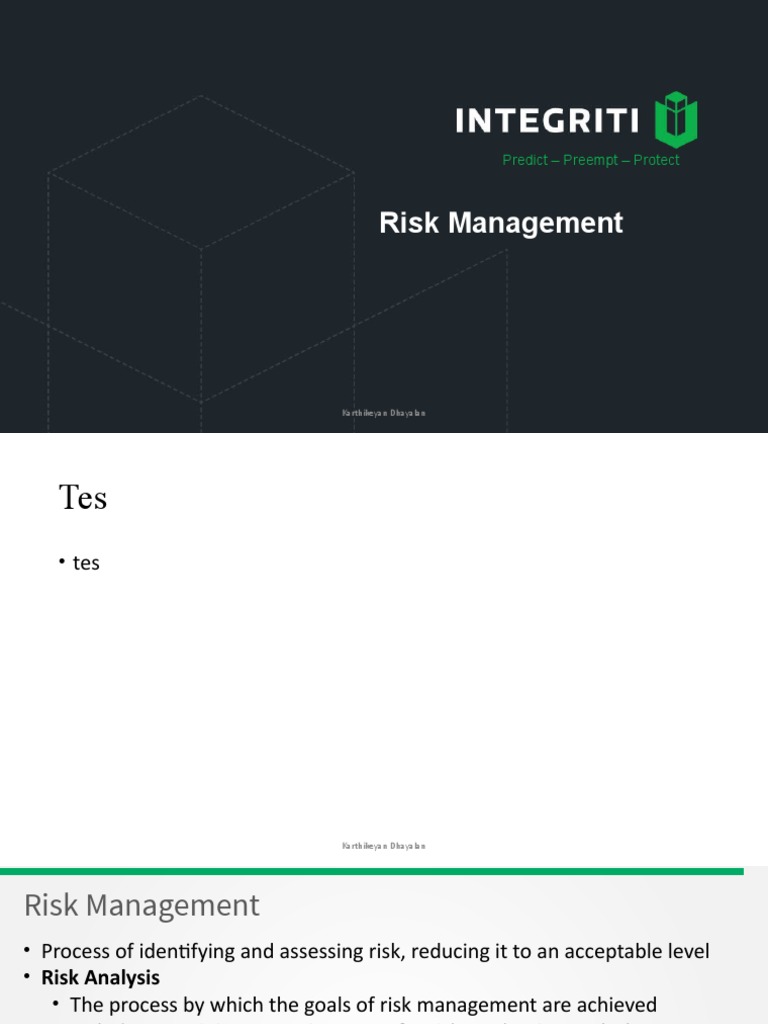Risk Management: Predict - Preempt - Protect | PDF | Risk | Risk Management