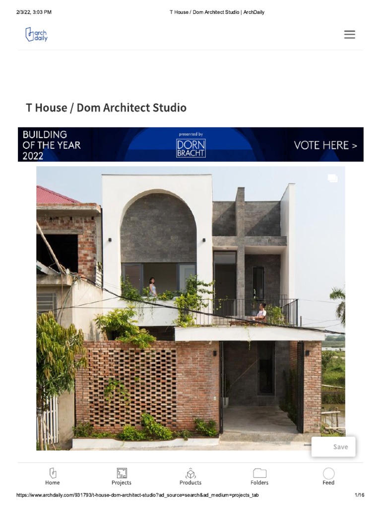 T House - Dom Architect Studio - ArchDaily | PDF