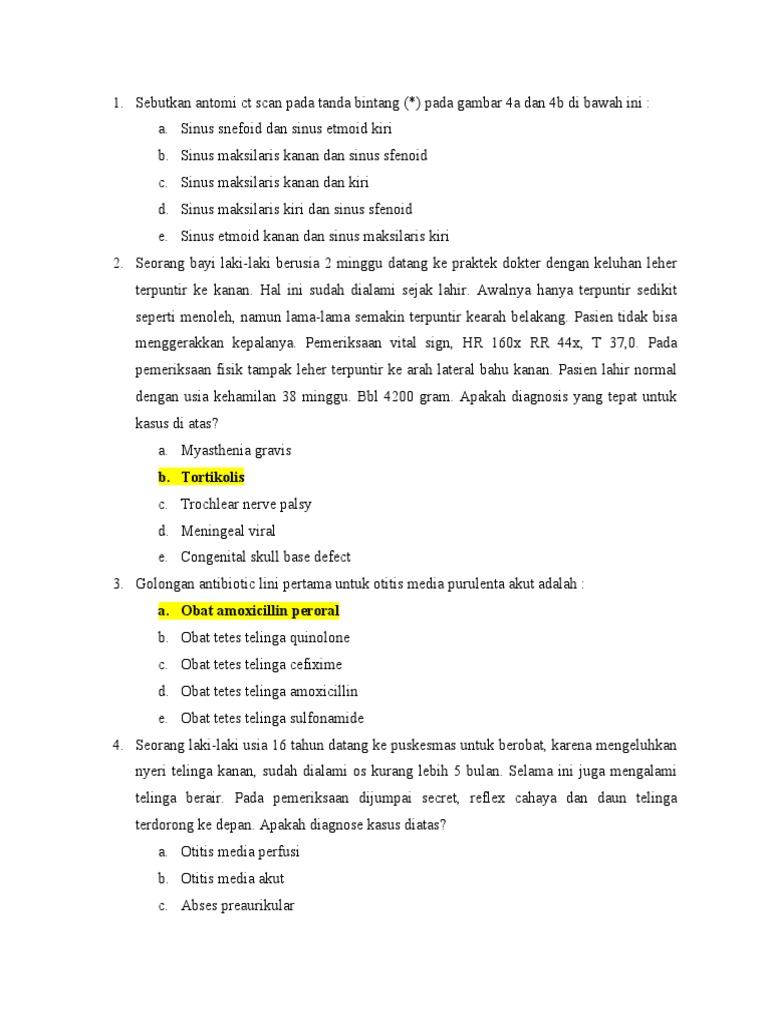 Soal Blok Indera 2019 Remed | PDF | Sains & Matematika