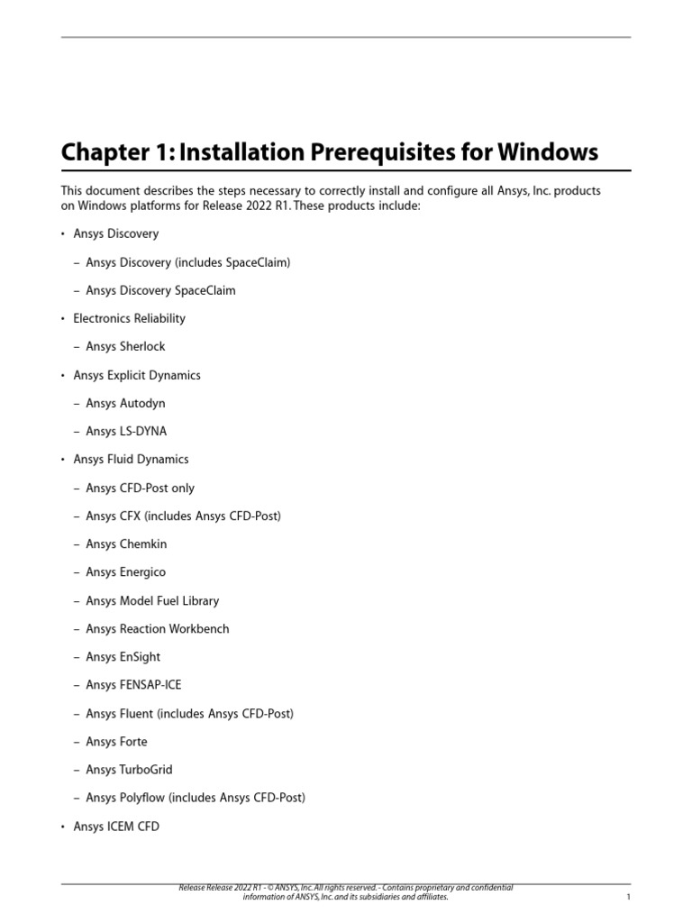 Chapter 1: Installation Prerequisites For Windows | PDF | Graphics ...