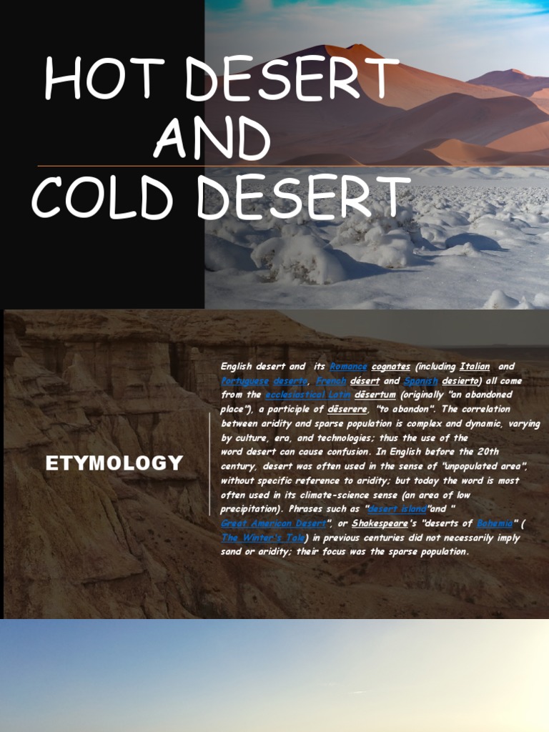 Hot and Cold Desert | Download Free PDF | Desert | Precipitation