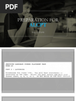 ALCPT Questions - Practice | PDF
