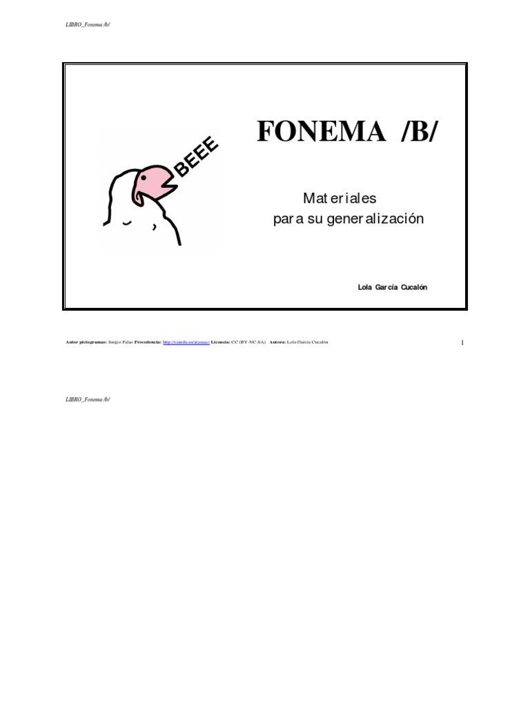LIBRO Fonema B | PDF