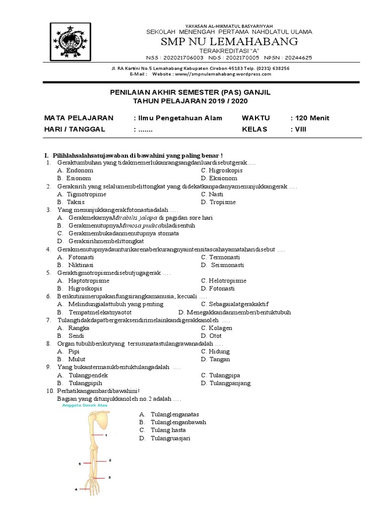Soal Ipa Pas SMT I | PDF