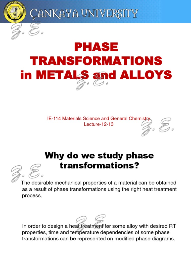 Phase Transformation in Metals and Alloys | PDF | Heat Treating | Steel