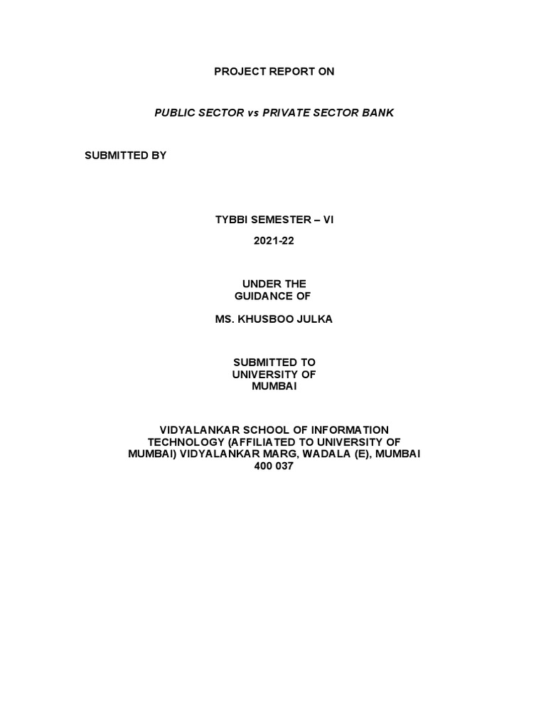 Black Book Project | PDF | Banks | Reserve Bank Of India