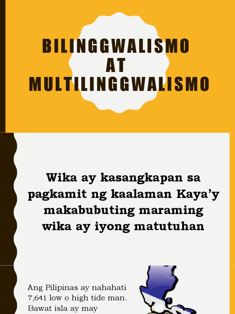 Bilinggwalismo at Multilinggwalismo | PDF