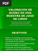 Determinación del pH y acidez del limón | PDF