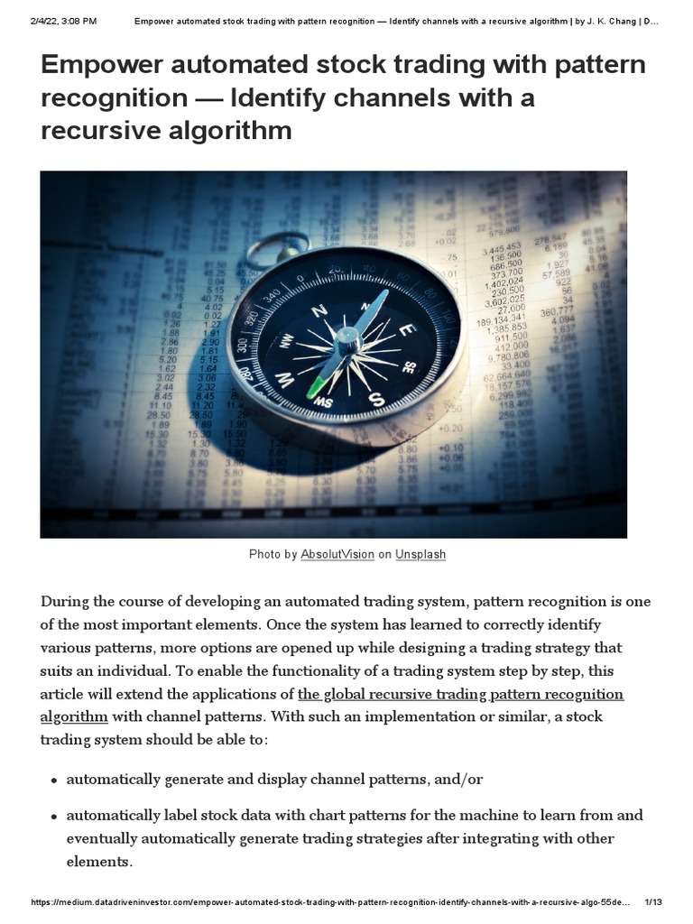 Empower Automated Stock Trading With Pattern Recognition | PDF ...