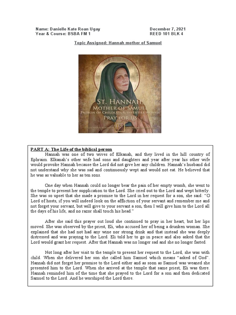 Name: Danielle Kate Roan Ugay December 7, 2021 Year & Course: BSBA FM 1 ...