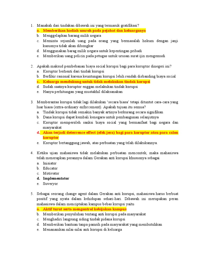 Soal+jawaban Pbak Uas-1 | PDF